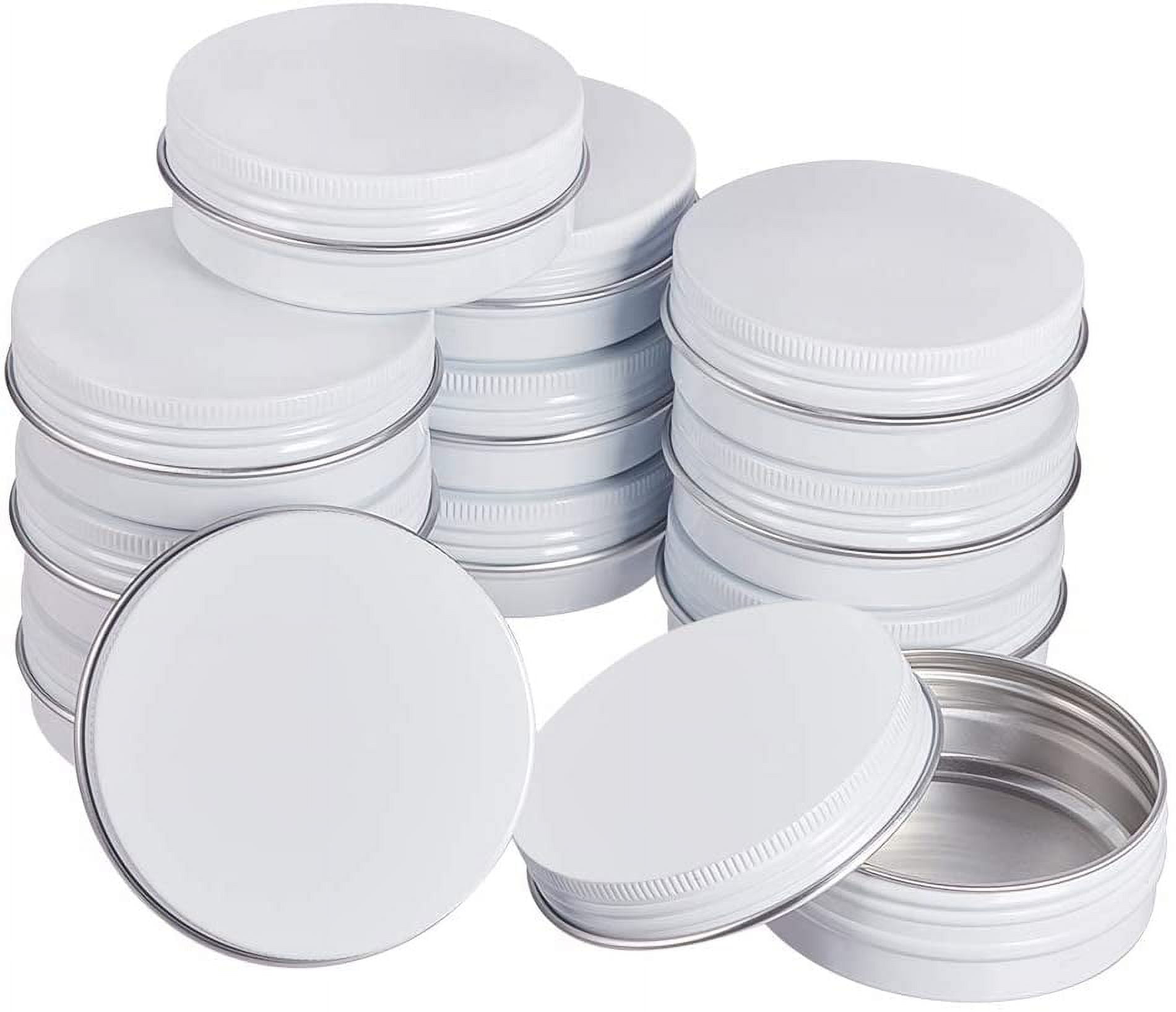 14 Pack 2 OZ Tin Cans Screw Top Round Aluminum Cans Screw Lid ...
