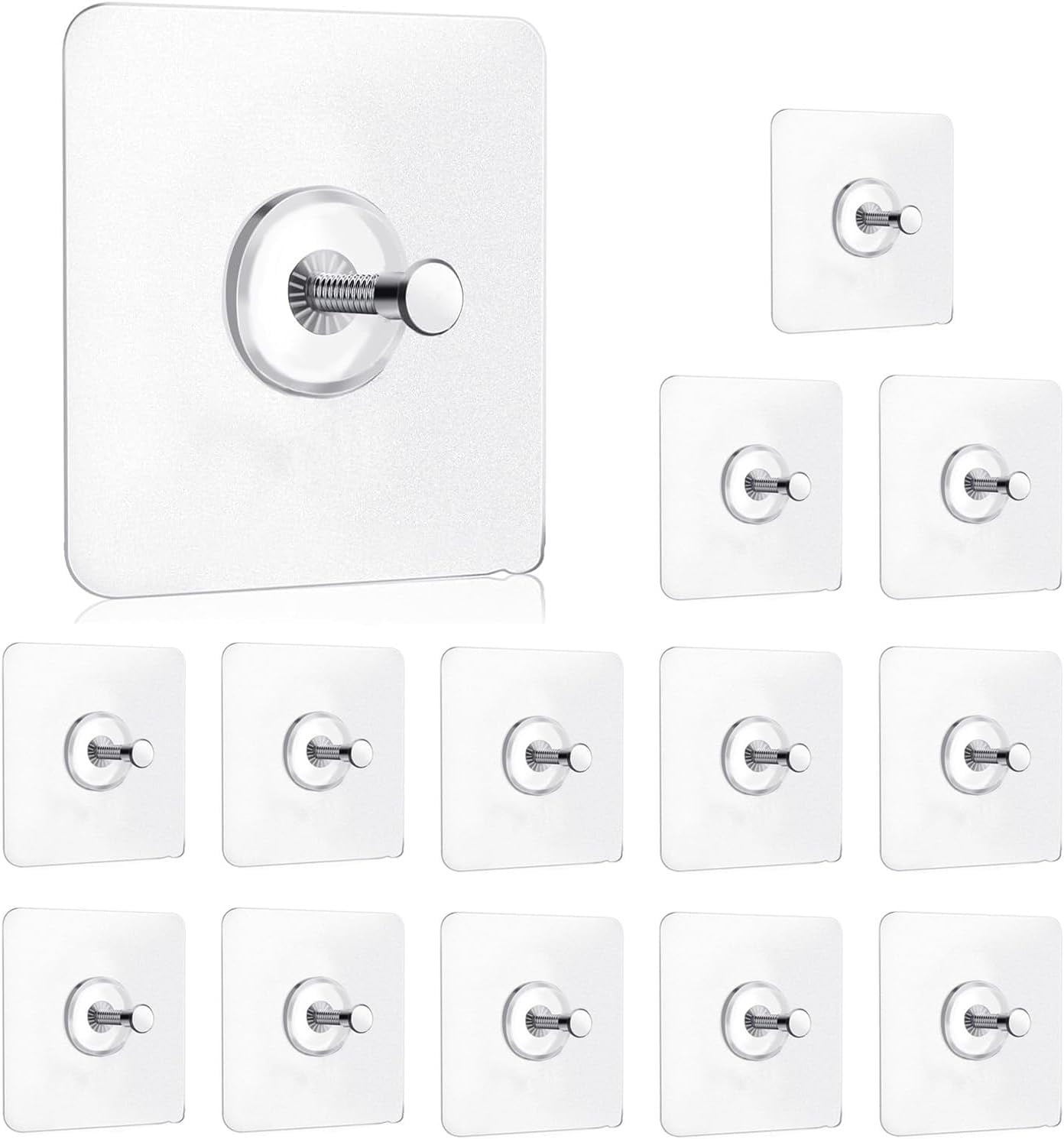 14 Pack Adhesive Wall Hooks, Hangers Without Nails, No Damage Picture ...