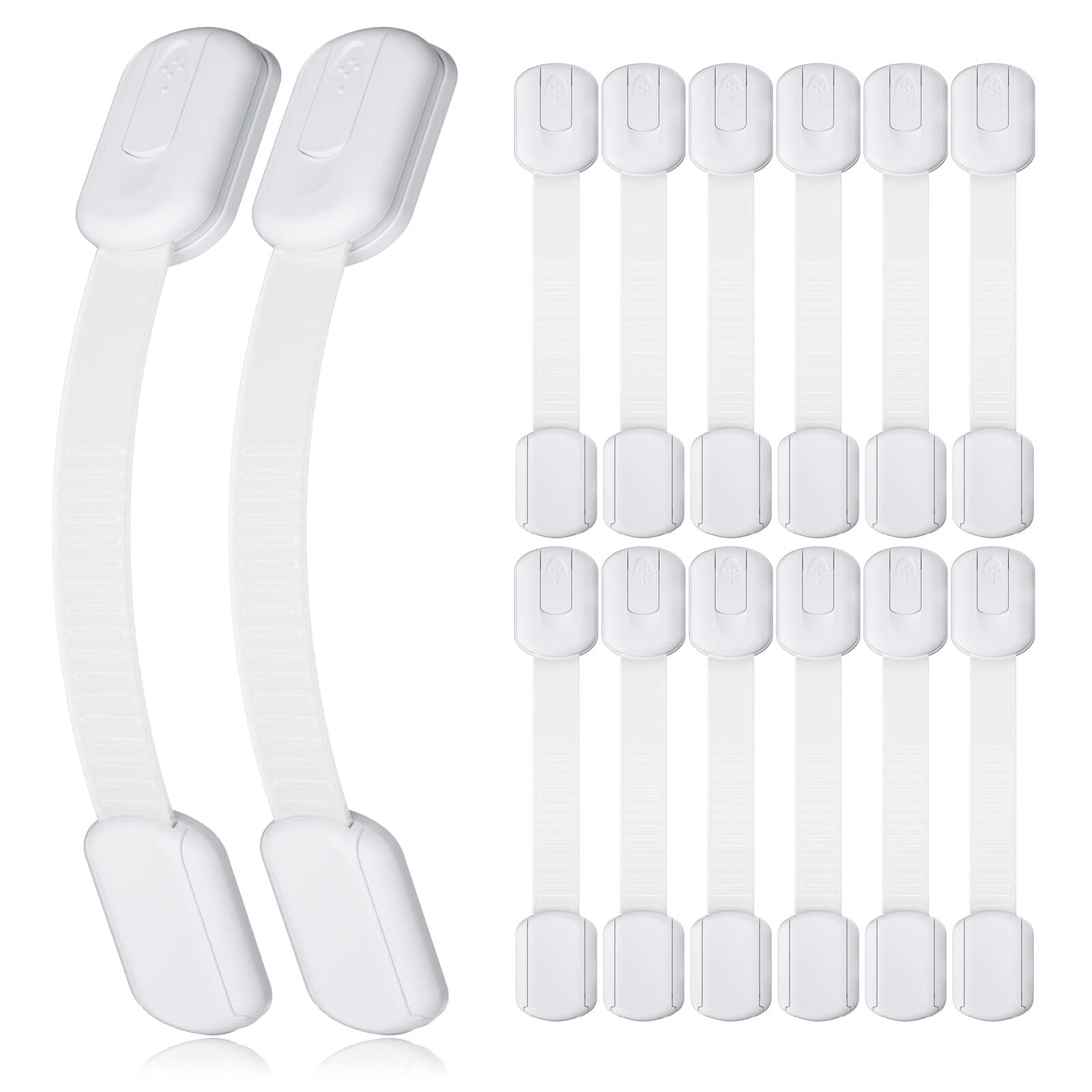 14 Pack Baby Proof Cabinet Latches,Childproof Drawer Latches with 12 ...