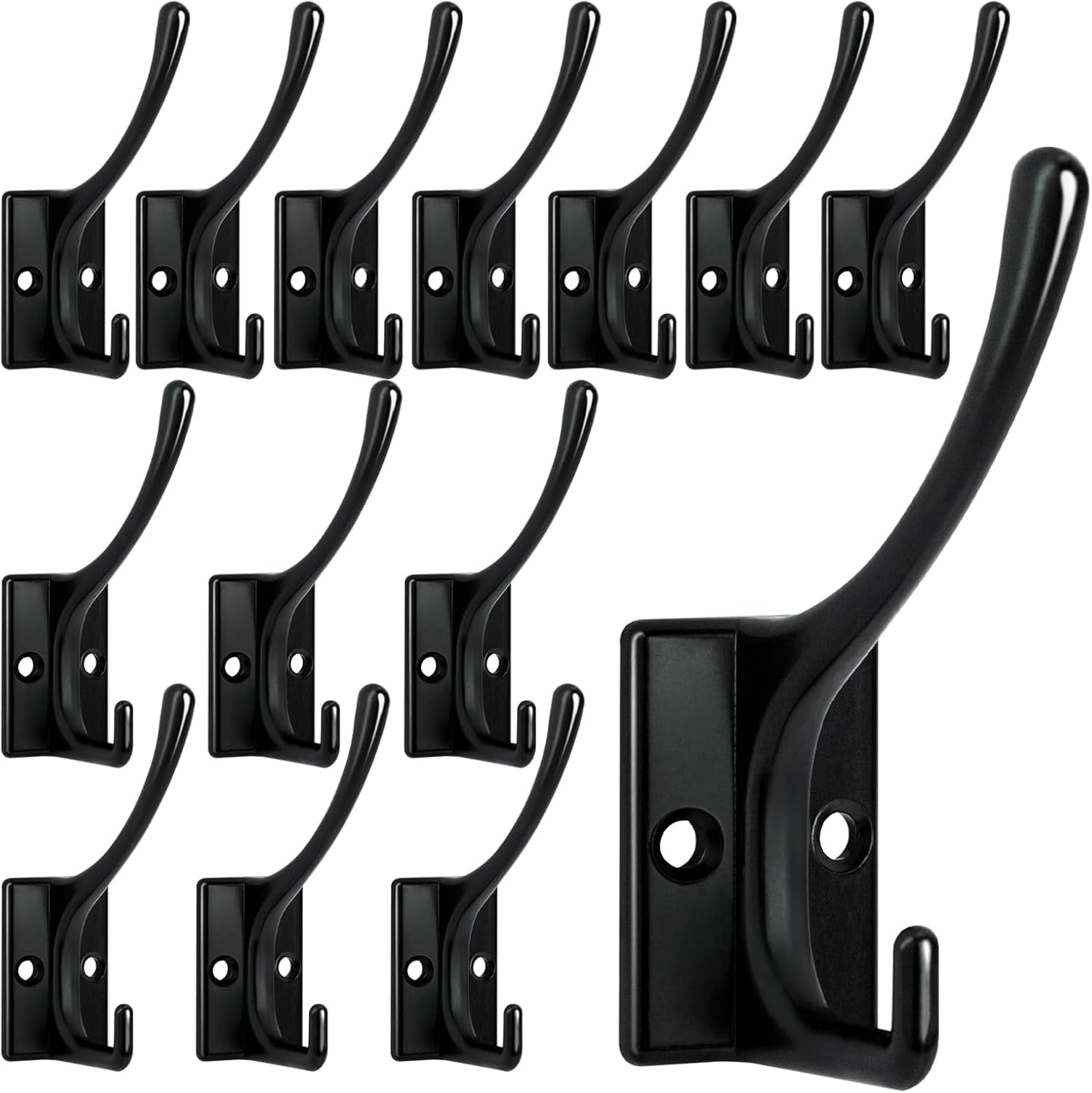 14 Pack Coat Hooks, Heavy Duty Coat Hooks Wall Mounted with 28 Screws ...