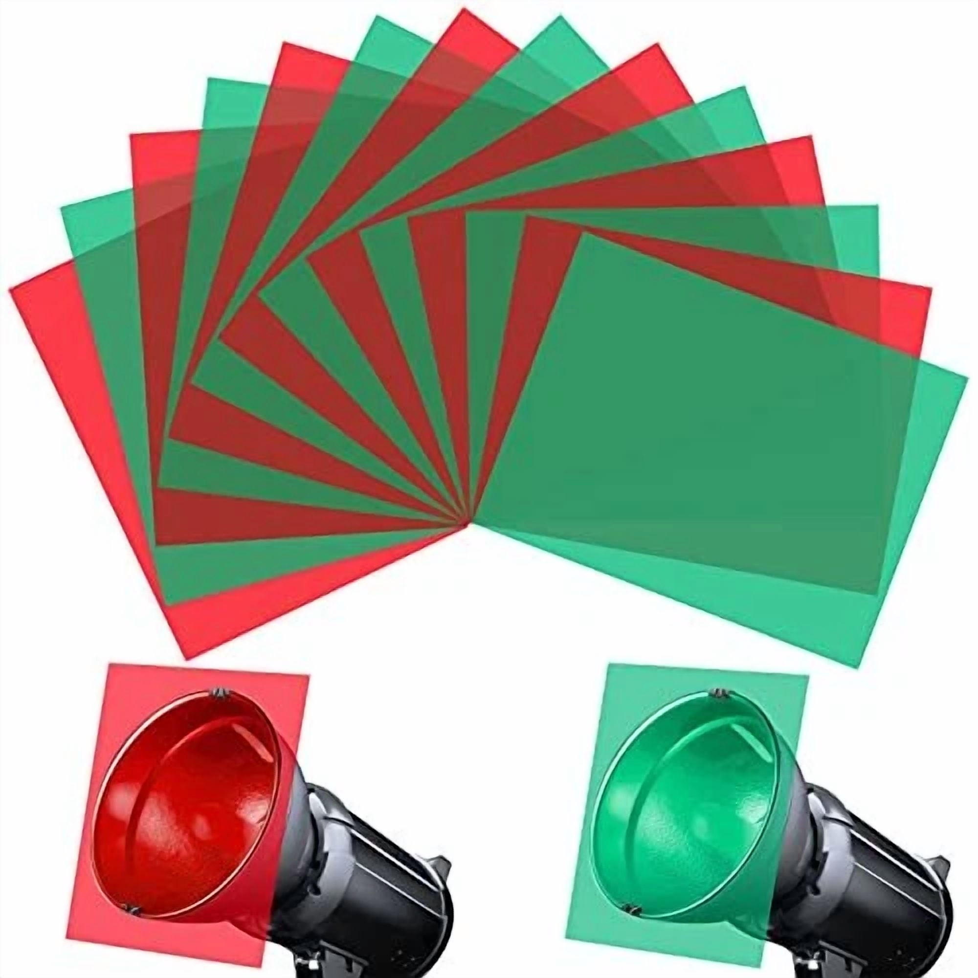 14 Pack Color Correction Light Gel Filter Sheet Colored Overlays ...