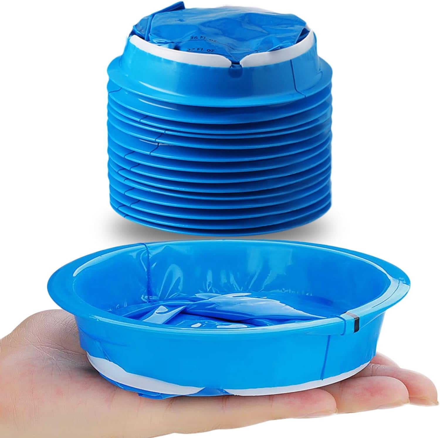 14 Pack Disposable Vomit Bags (Thick), Barf Bags 1000ML Blue, Morning ...