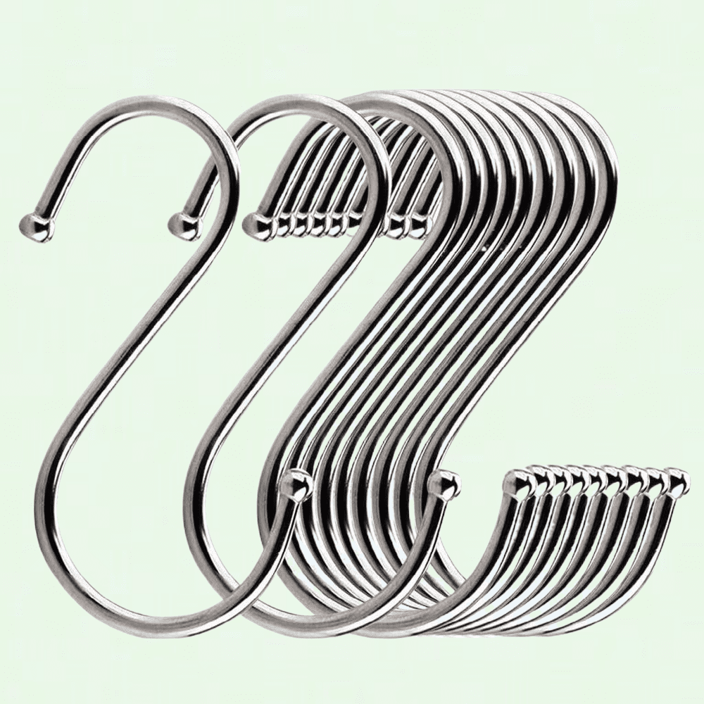 14 Pack Extra Large S Hooks - Heavy Duty Metal Hanging Hooks for ...