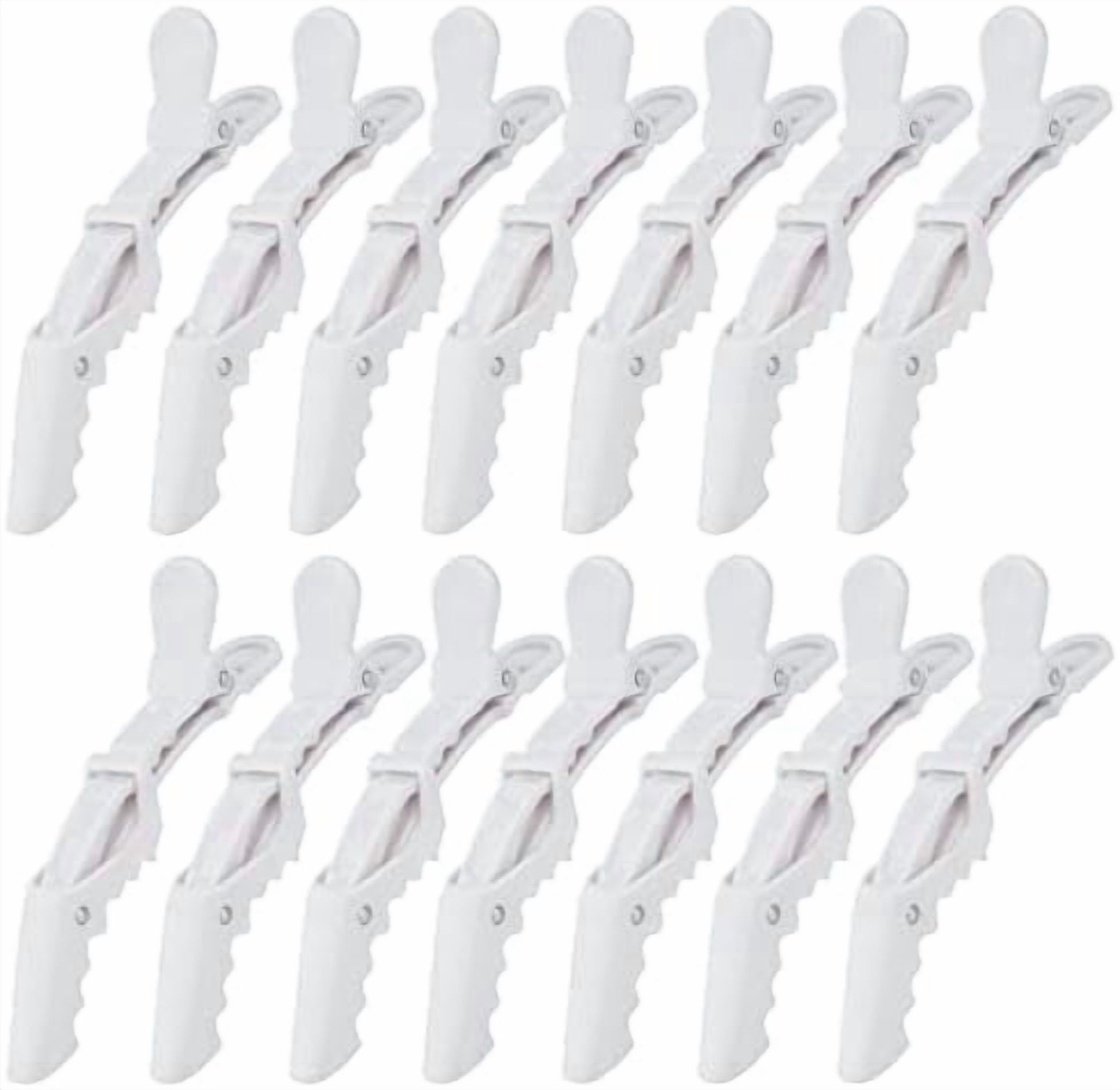 14 Pack Hair Clips for Styling Sectioning, White Salon Pro Hair Clips ...