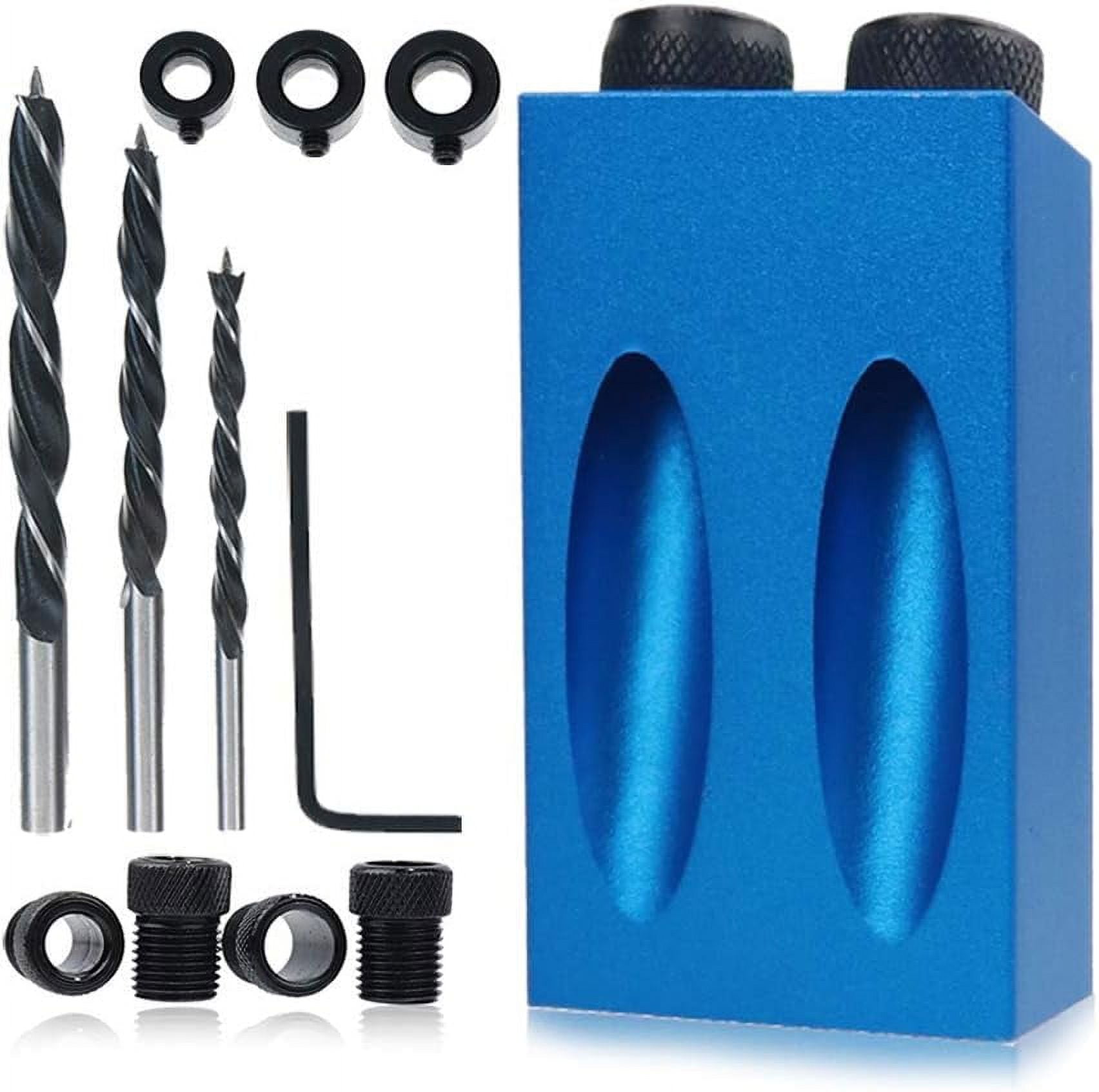 14 Pack Pocket Hole Screw Jig Dowel Drill Joinery Kit Carpenters Wood ...