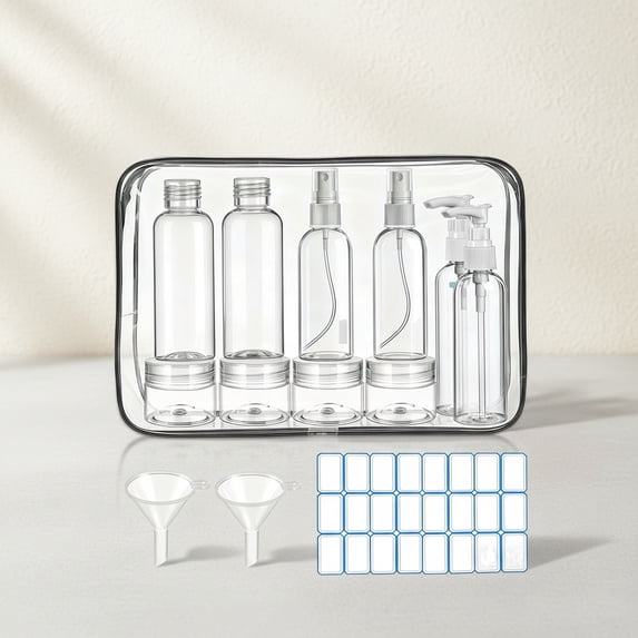 14 Pack Travel Bottles for Toiletries - Leak-Proof Squeezable ...