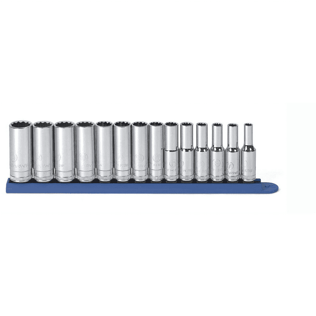 14 Pc. 12 Pt Deep Socket Set Metric - Walmart.com