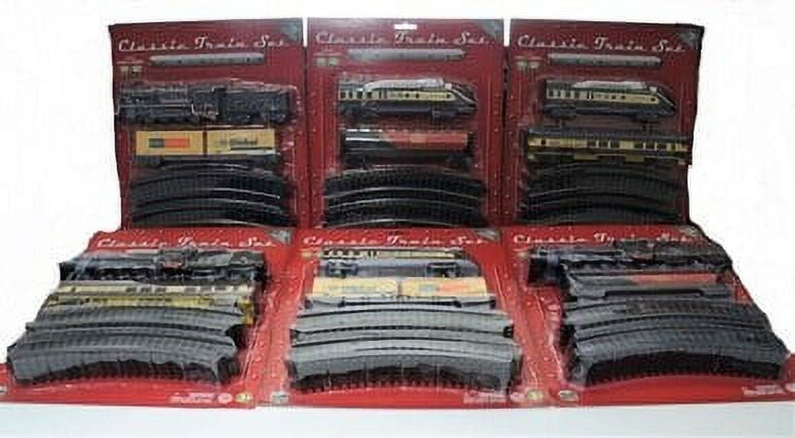 Wowtoyz Classic Model Train Sets Ready to Run Toddler with Steam Plastic, Muticolor, 14 Pcs ...
