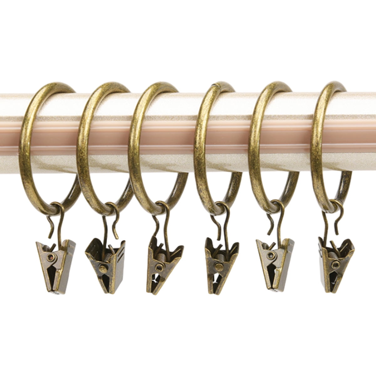 14 Pcs Clip Rings For Curtain Panels, This Drapery Curtain Clip Rings ...