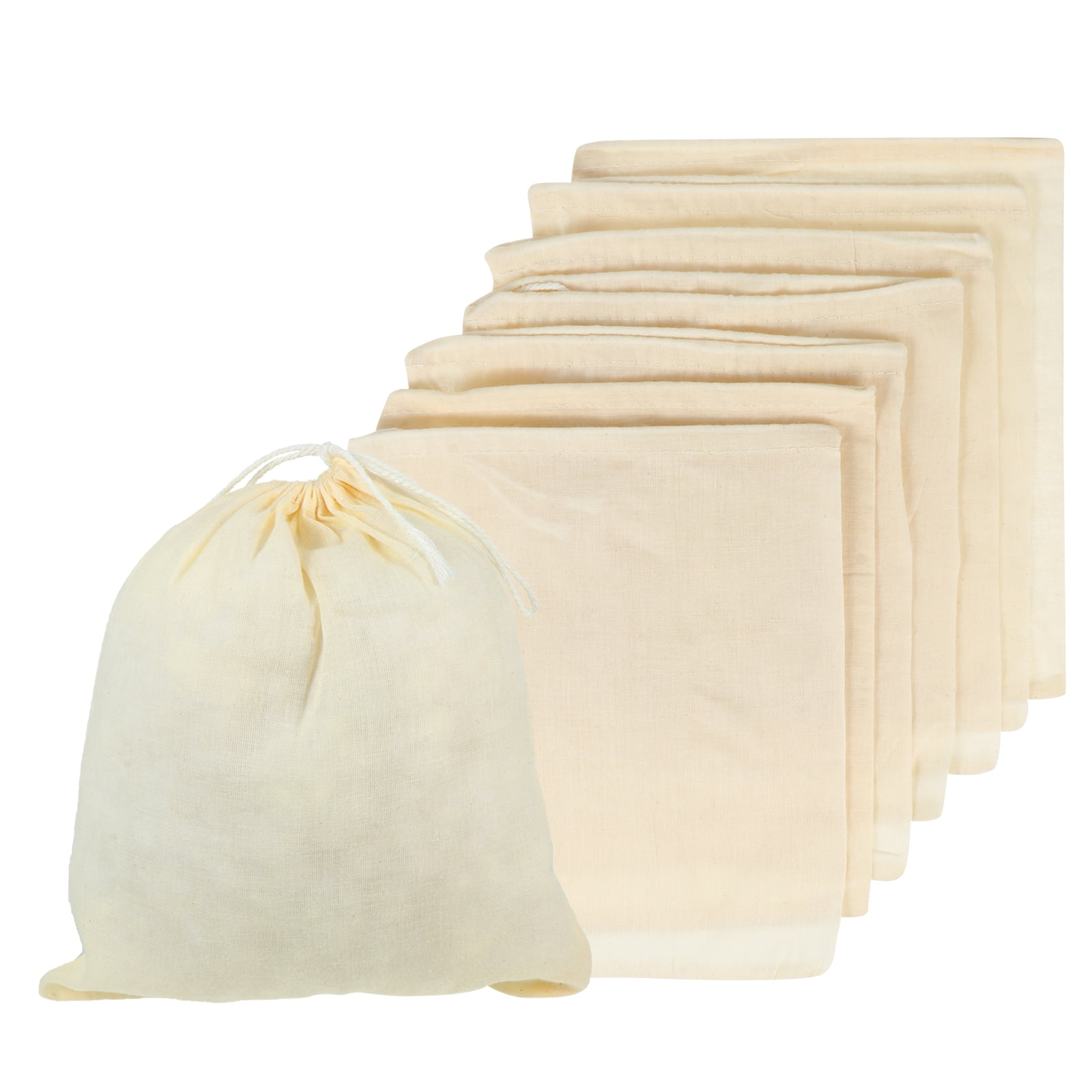 14 Pcs Gauze Filter Bag Tea Strainer Drawstring Coffe Bags with Cotton ...