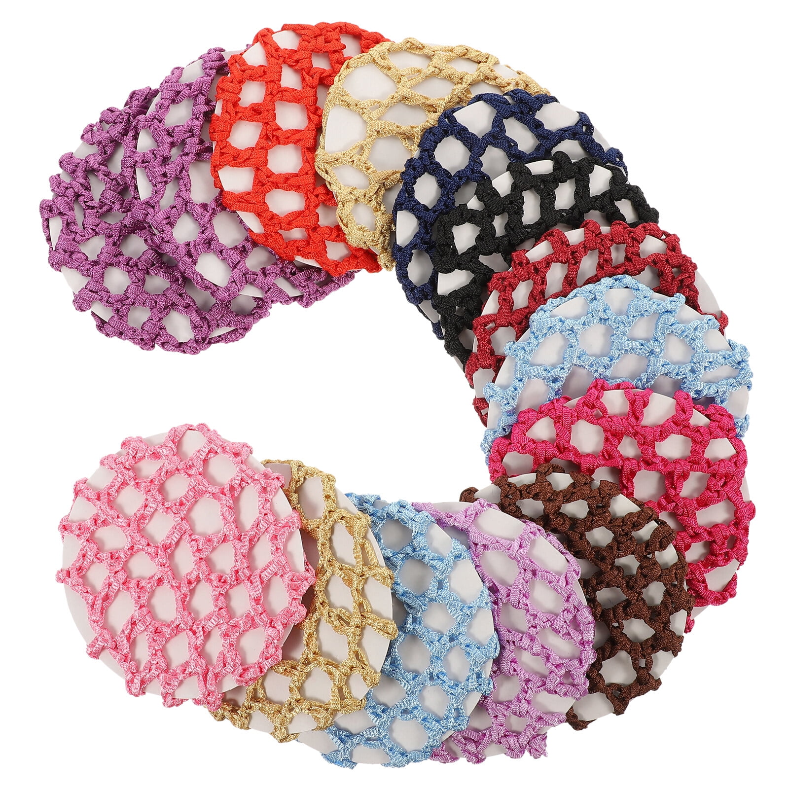 14 Pcs Hair Bun Cover Net Silk Wrap for Sleeping Nets Women Women's ...