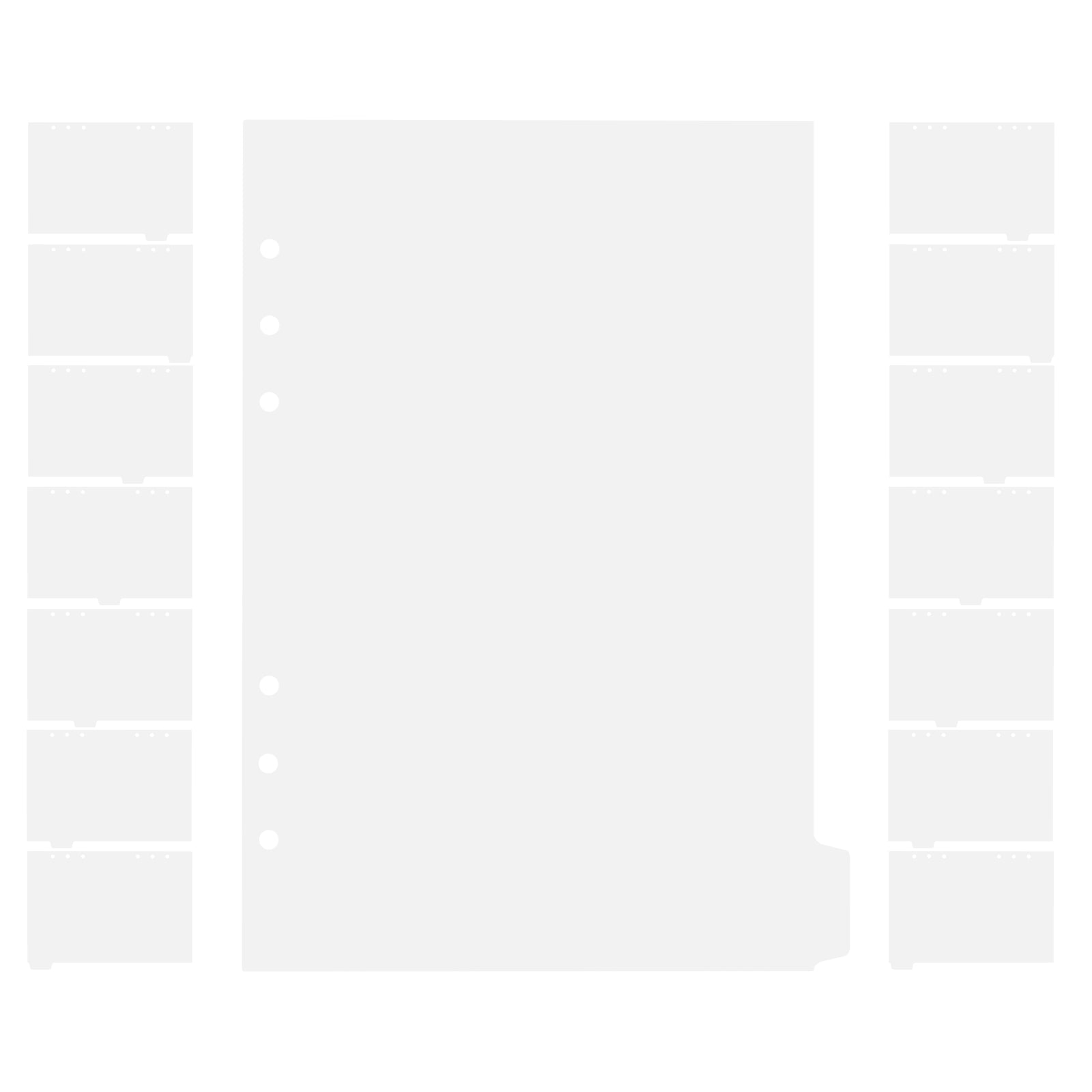 14 Pcs Index Separator Page Labels Binder Dividers with Tabs Colored ...