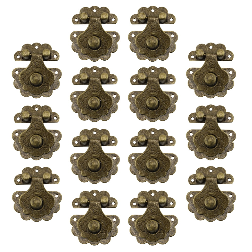 14 Pcs Jewelry Box Buckle Drawer Hasp Latch Decorative Cabinet Hinges ...