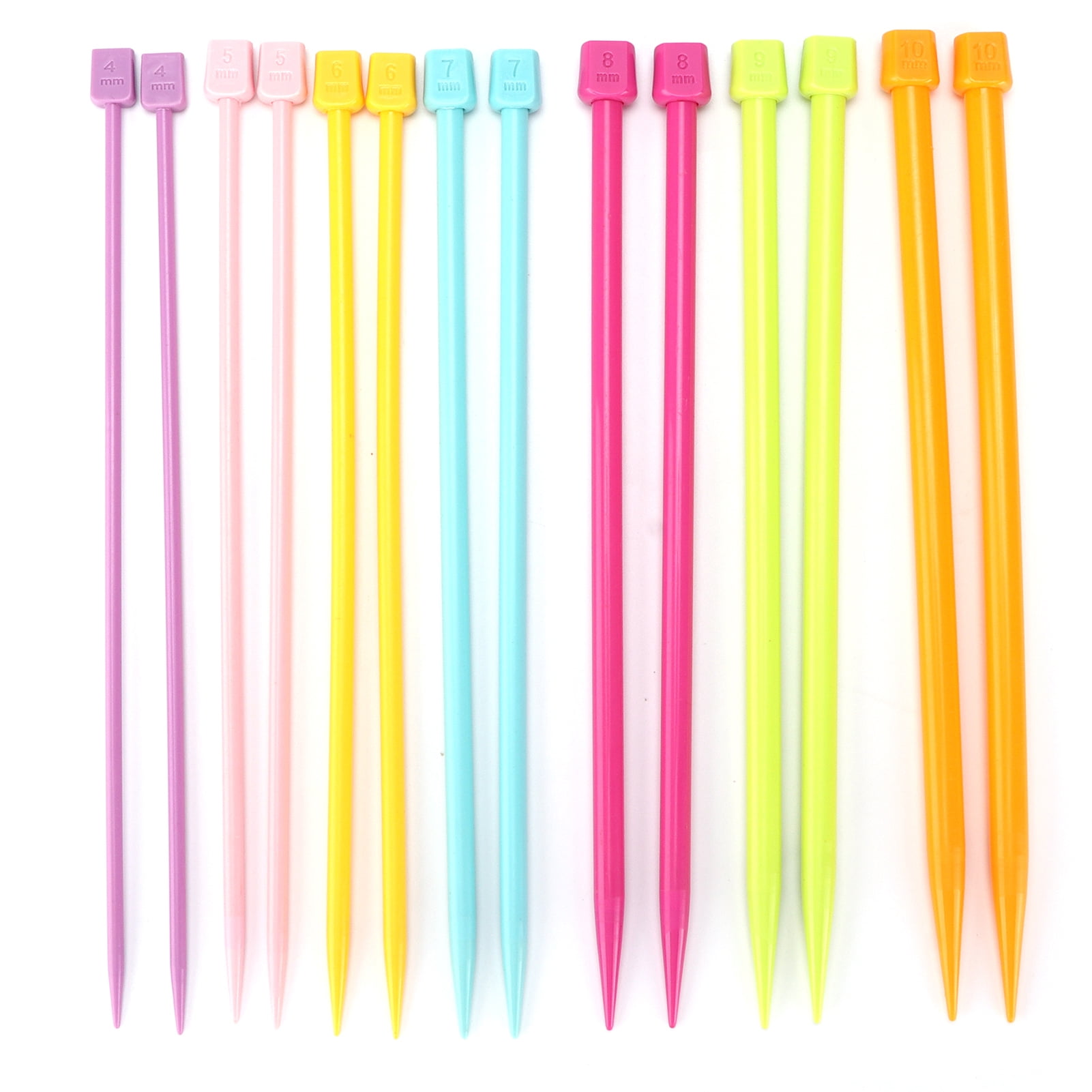 14 Pcs Knitting Needles Multicolour Portable 25cm Sweater Needle ...