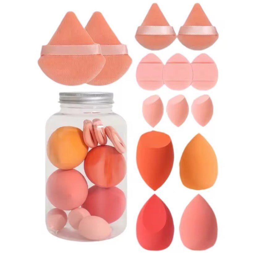 14 Pcs Makeup Sponge MSF2 Set,Beauty Sponges Blender with 4 Pcs Powder ...