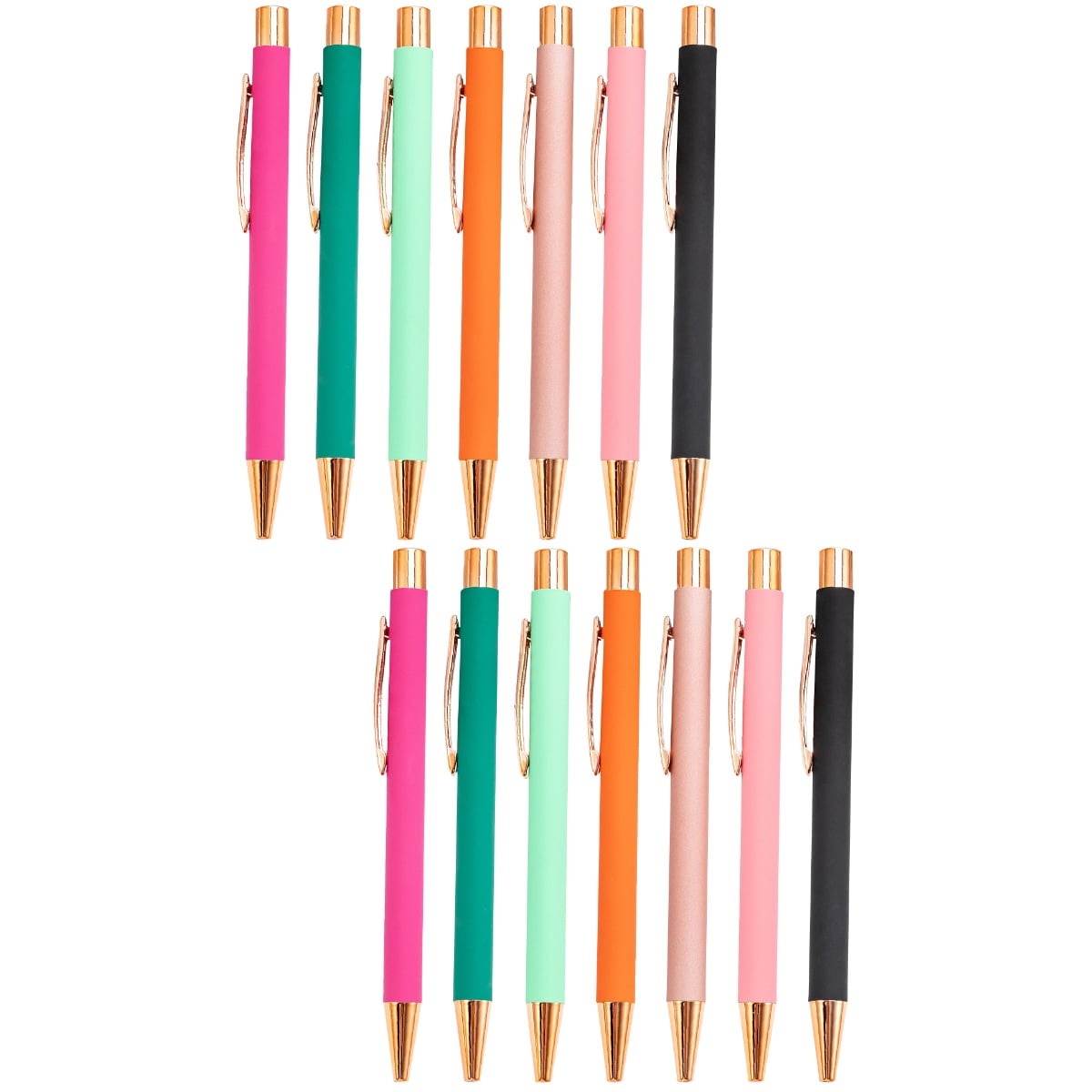 14 Pcs Metal Writing Pens Portable Ballpoint Pens Household Writing ...