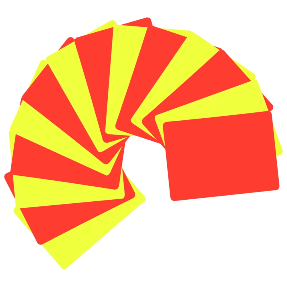 14 Pcs Referee Card Wire Drawing Tape Scorecard Football Red Prompt ...