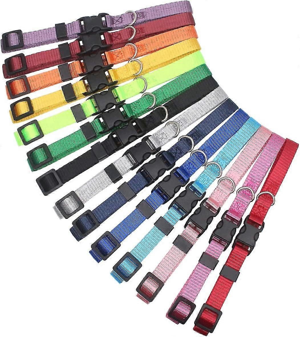 14 Pcs Soft Nylon Puppy Whelping Id Collars - Adjustable Breakaway ...