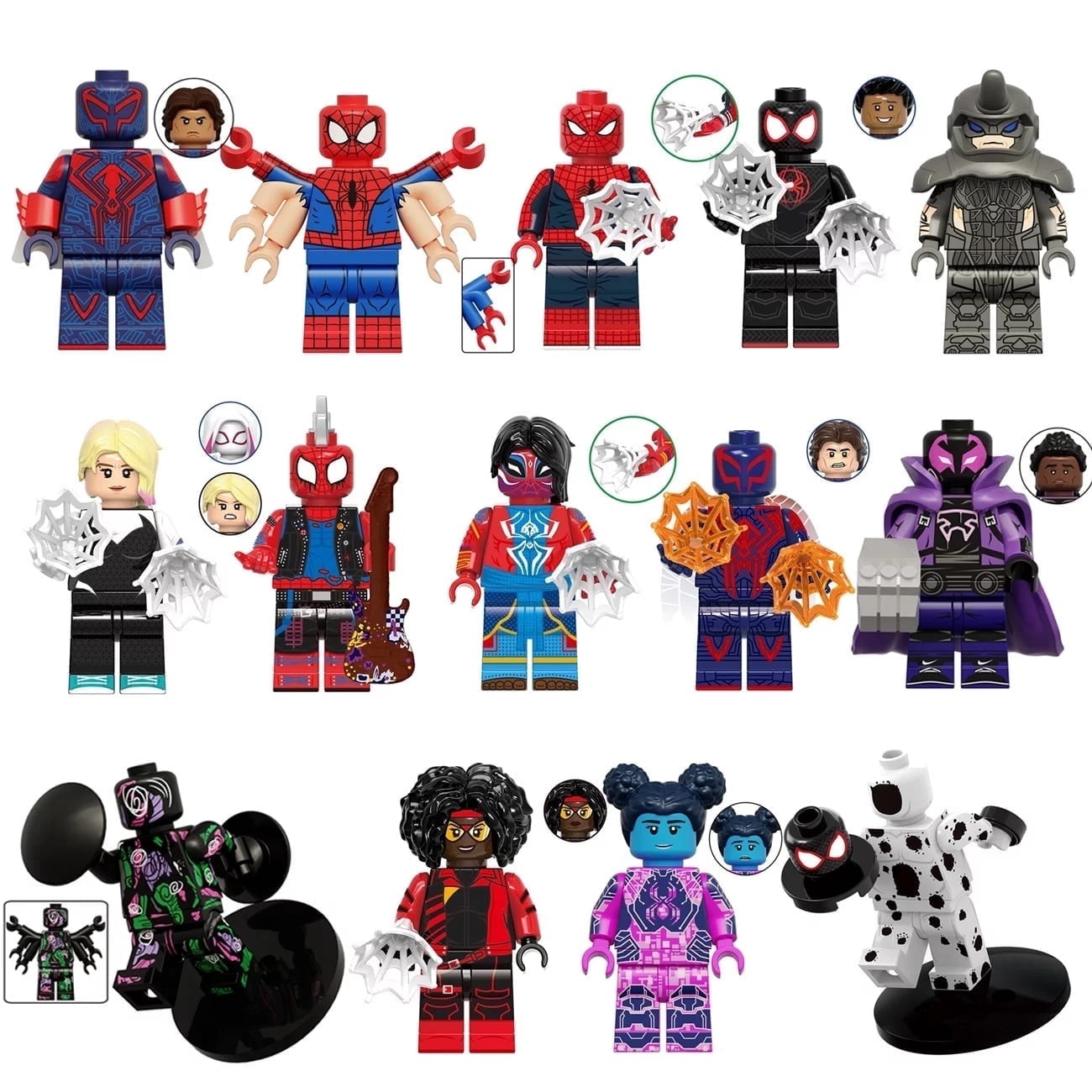 Super Action Figures Building Blocks Toys Set, 1.77 inch Collectible ...
