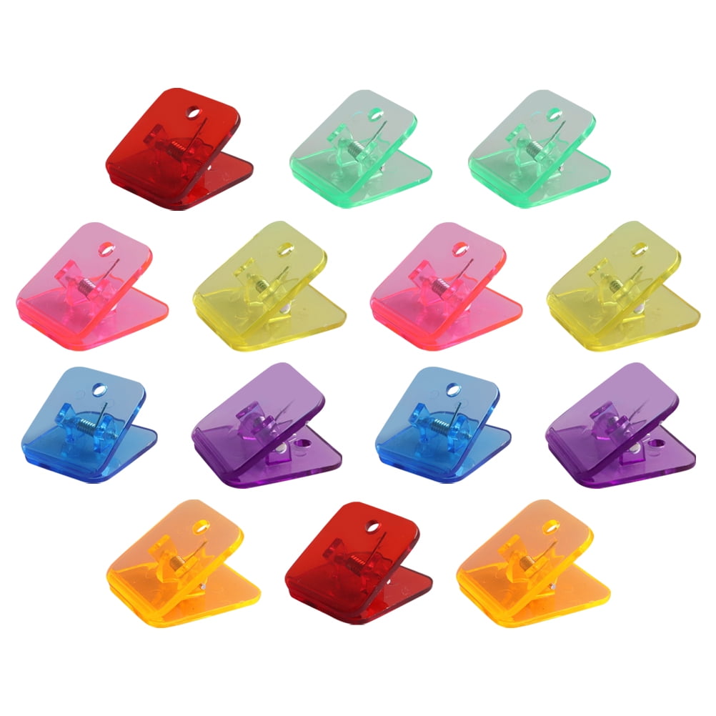 14 Pcs Transparent Folder Folders Paperclips Multi-function Plastic ...