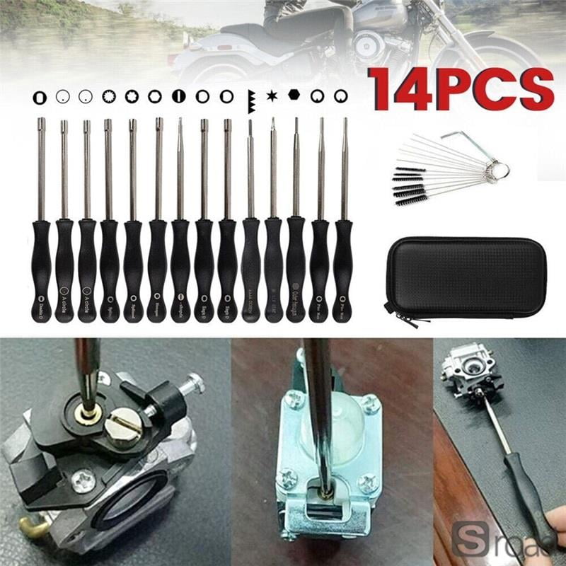 14-Piece Carburetor Adjustment Tool Kit, Professional Carb Tune Up ...