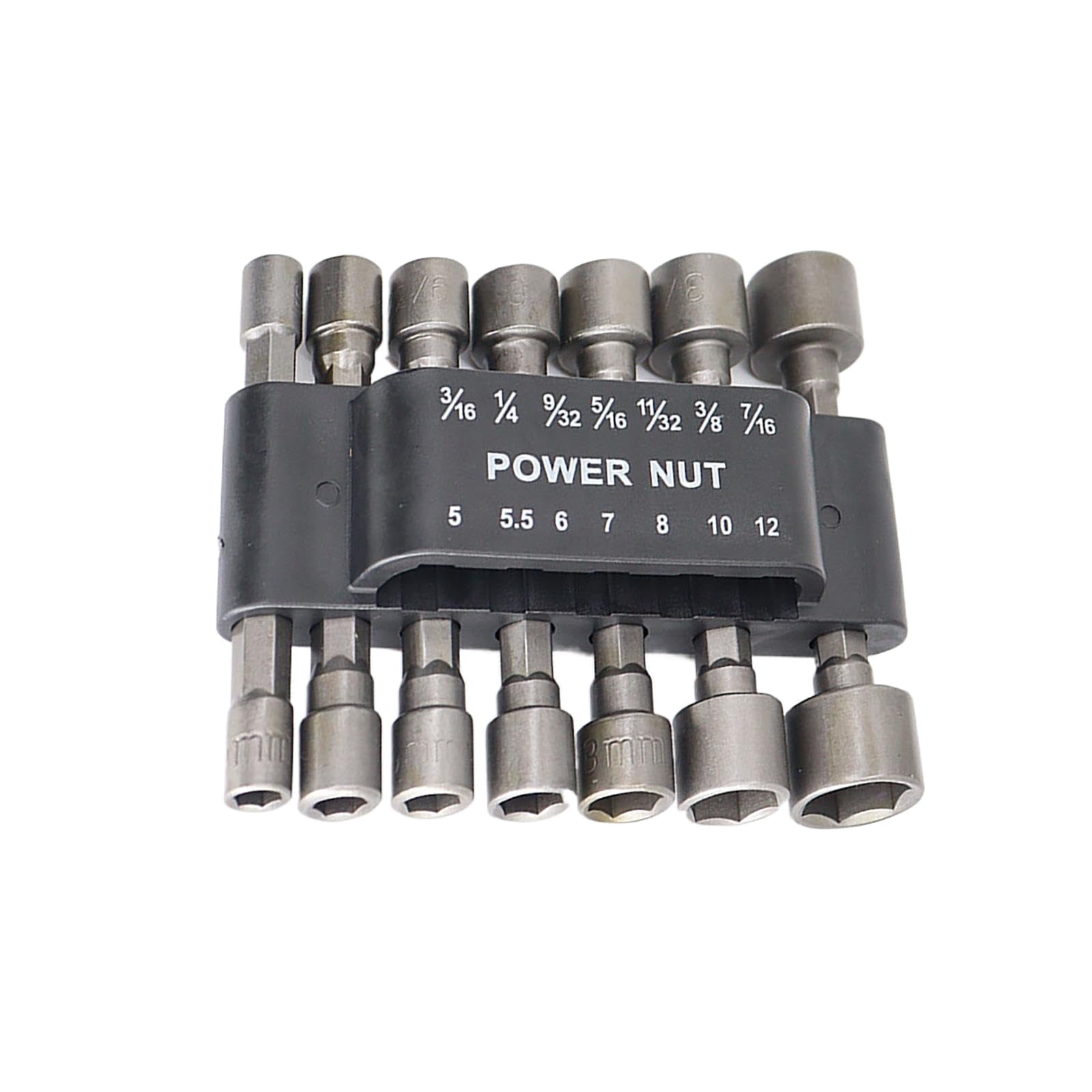 14 Piece Hex Shank Nut Driver Socket Set Drill Bit Set, 1/4 Inch Hex ...
