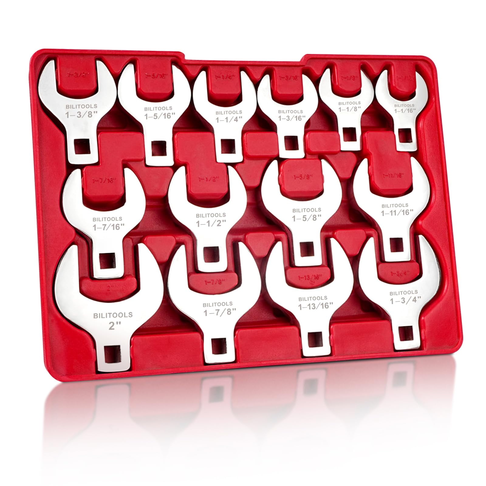 14-Piece Jumbo Crows Foot Wrench Set, 1/2" Drive Big Crowfoot Wrench ...