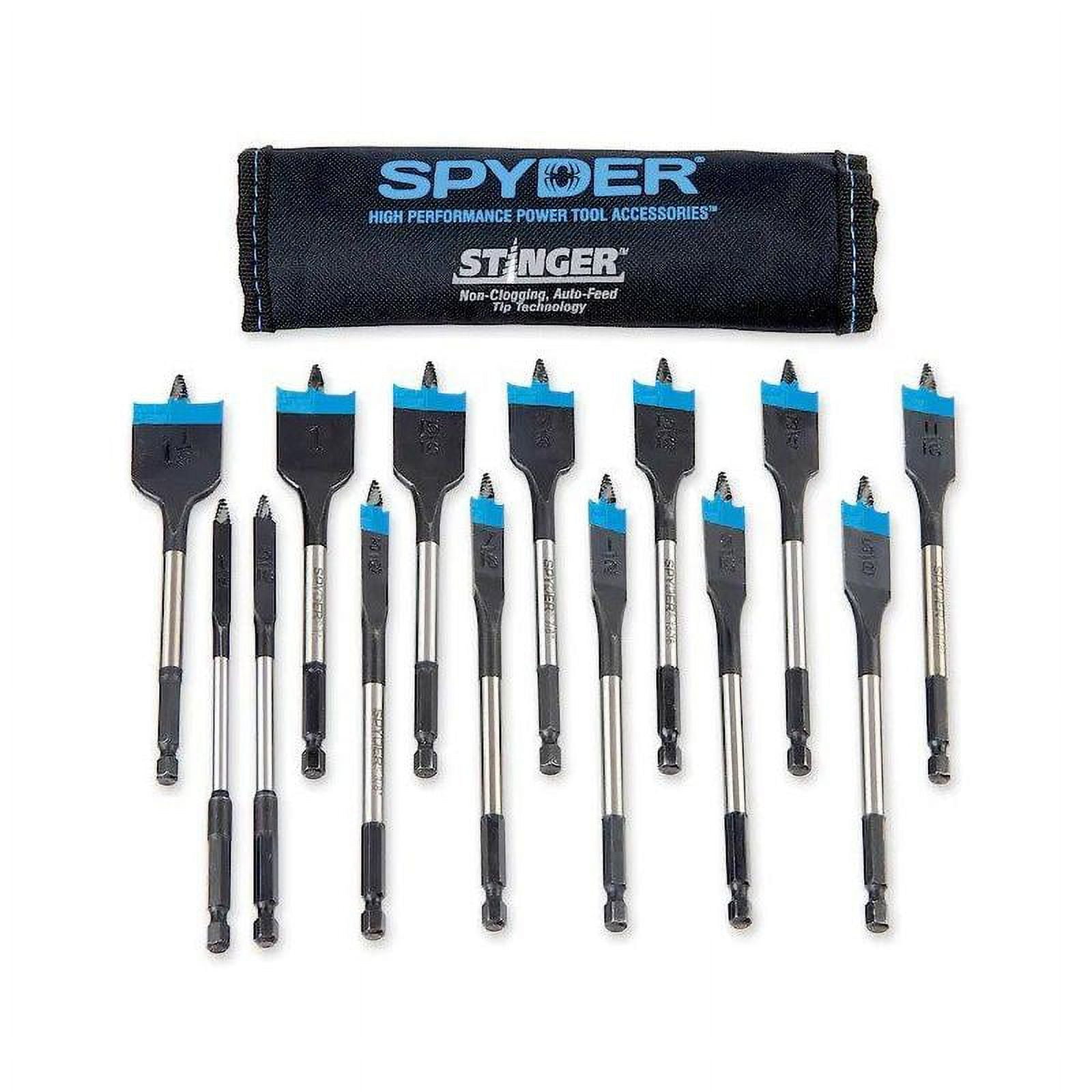 14 Piece Stinger Spade Bit Set w / Pouch - Spyder 11001 - Walmart.com