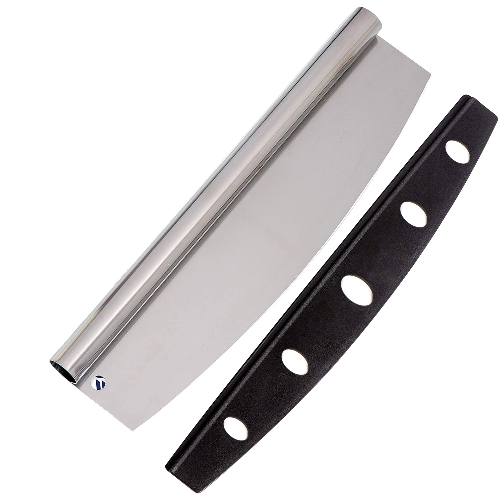 14'' Stainless Steel Pizza Cutter Rocker with Blade Cover - Dishwasher ...