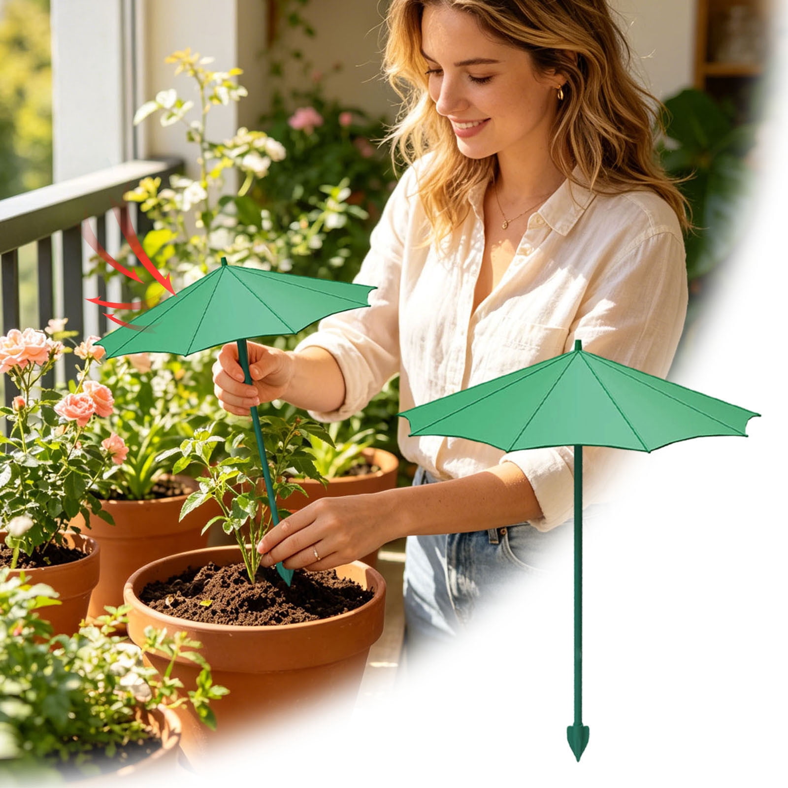 14" Umbrellas for Outdoor Plants, Garden Beds and Umbrella Shade for ...