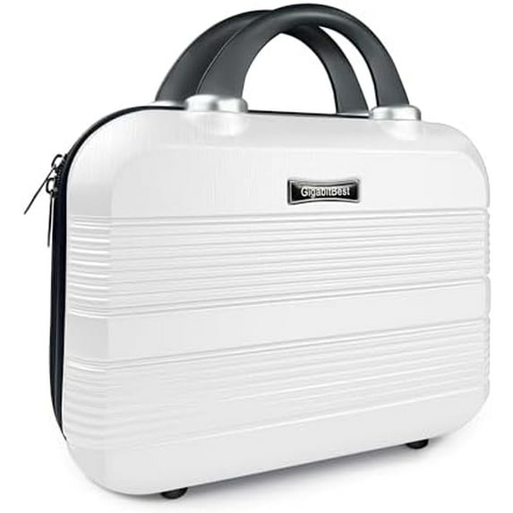 14" Portable Hard Shell Makeup Travel Case - Stylish PC+ABS Cosmetic ...