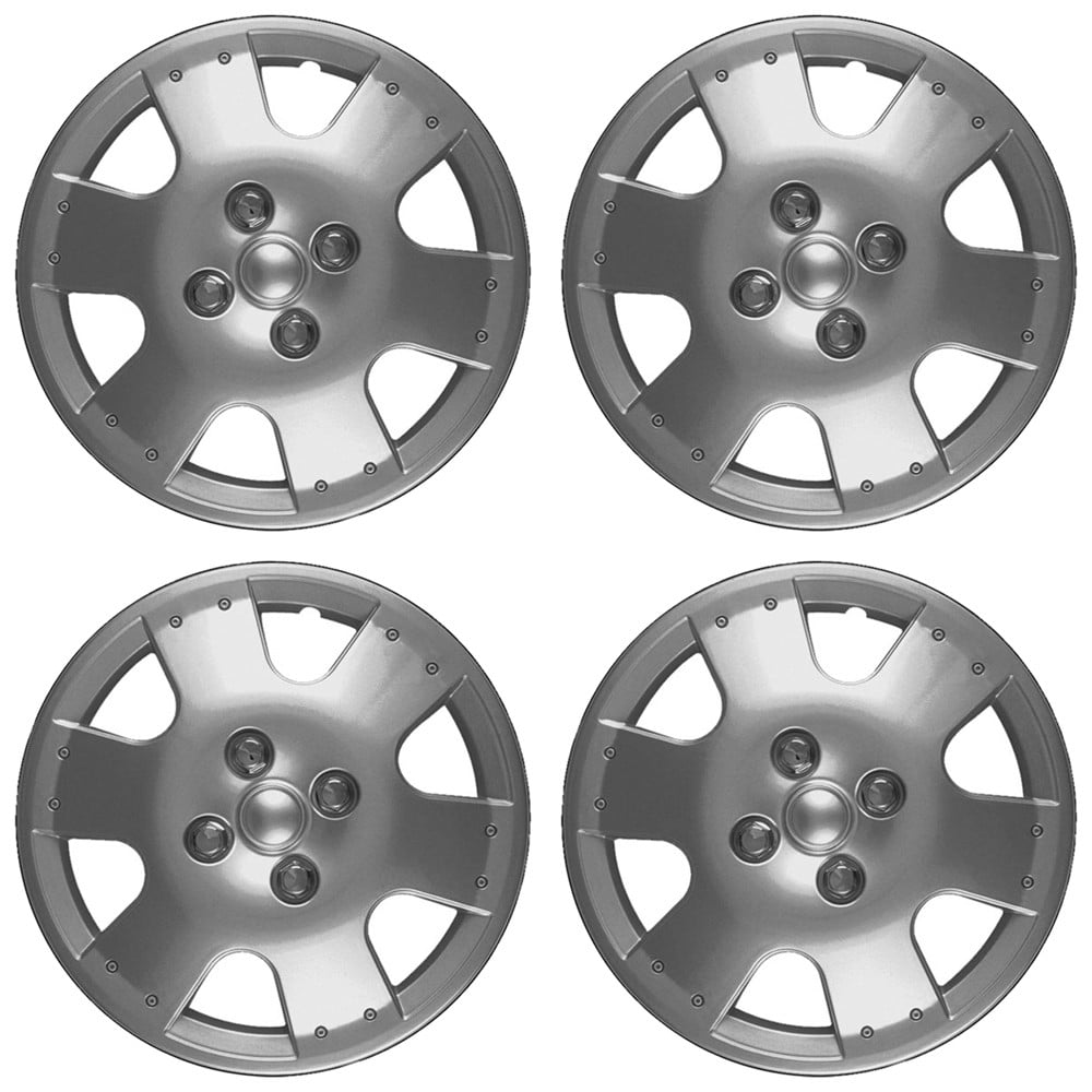 14" Push-on Silver Wheel Cover Hubcaps for 2000-2005 Toyota Echo ...
