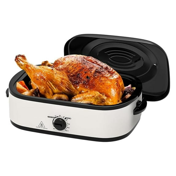 14 Quart Electric Roaster Oven, Turkey Roaster Oven with Self-Basting ...