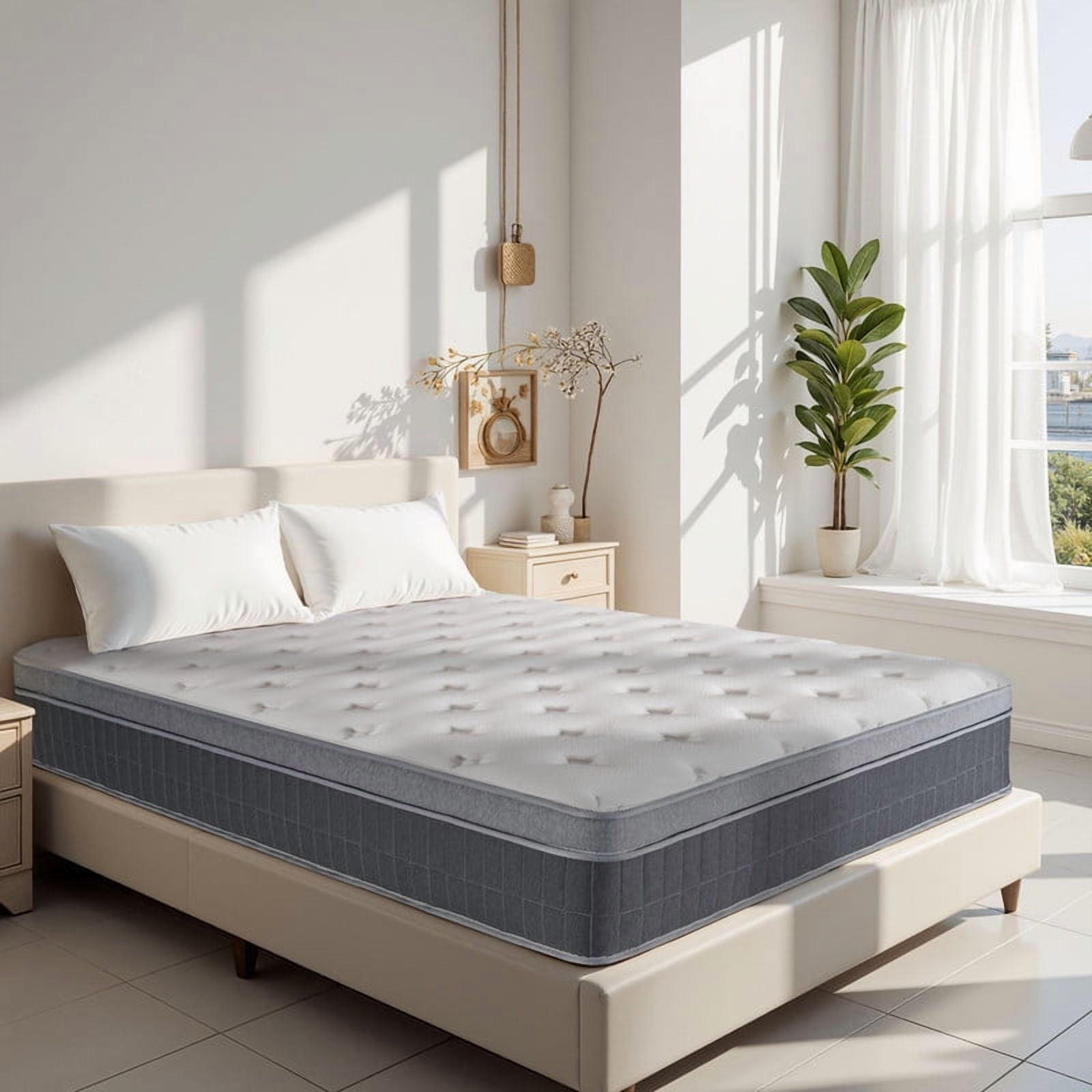 14 Queen Hybrid Mattress Boxed Reinforced Edge Individually Wrapped ...