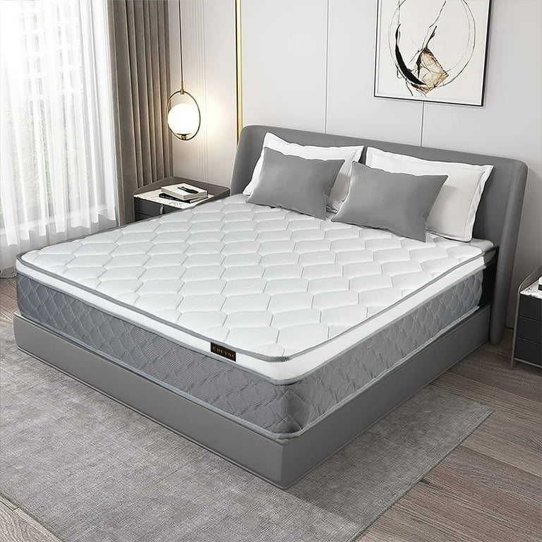 14 Queen Mattress Gel Memory Foam Pocket Spring Hybrid Mattress in A Box