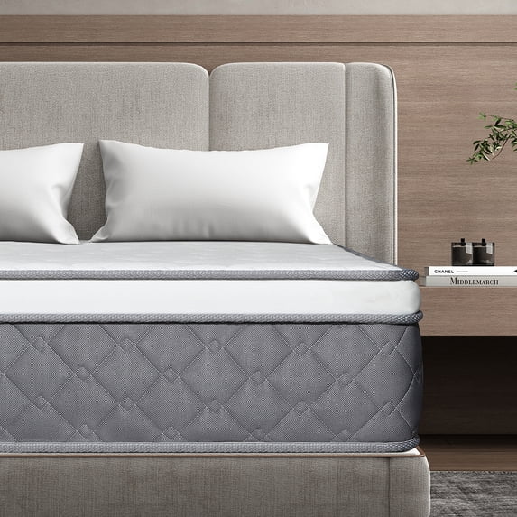 "14"" Queen Cooling Gel Memory Foam & Pocket Spring Hybrid Mattress in ...