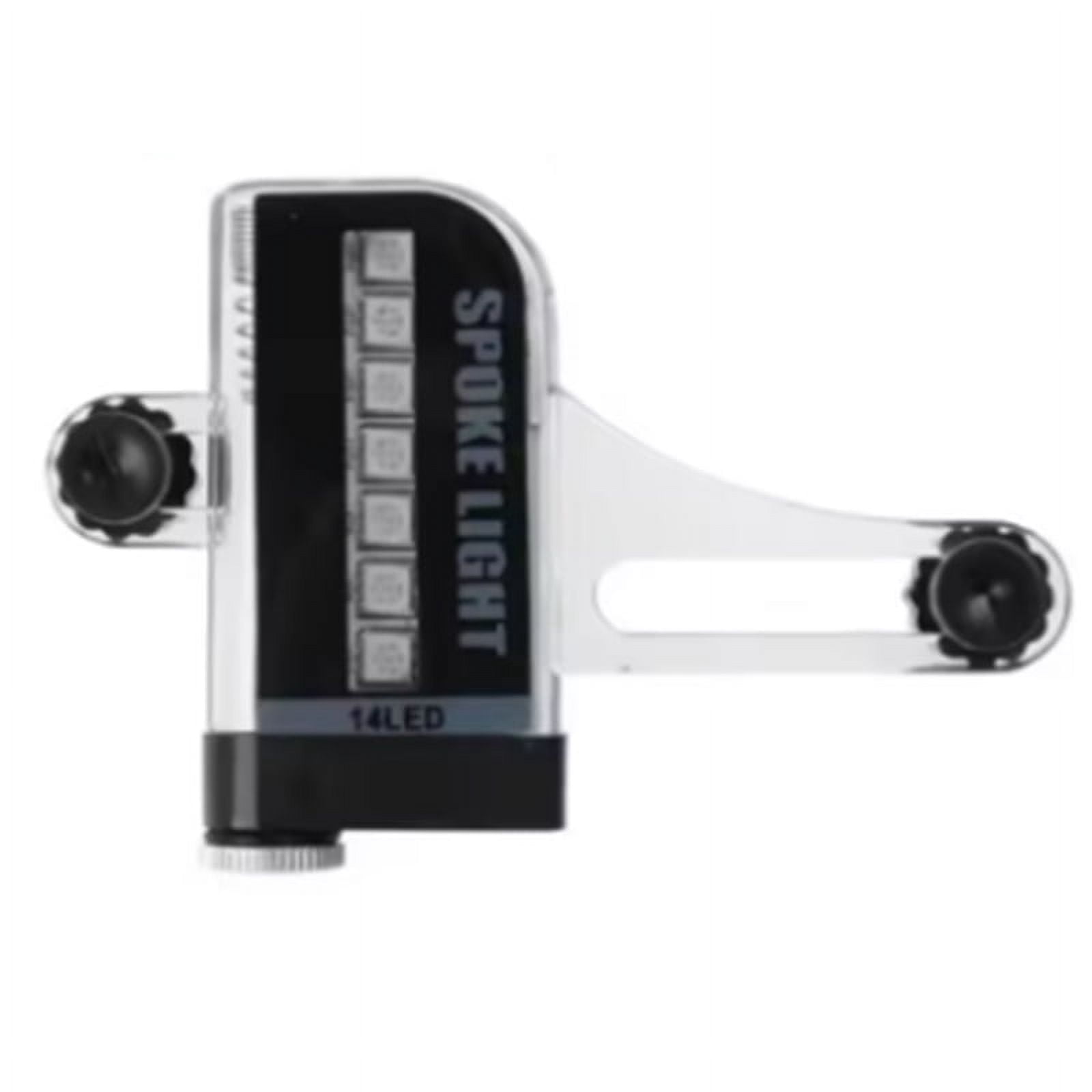 14 RGB LED Bike Wheel Spoke Light Bicycle Warning Lights Waterproof LED ...