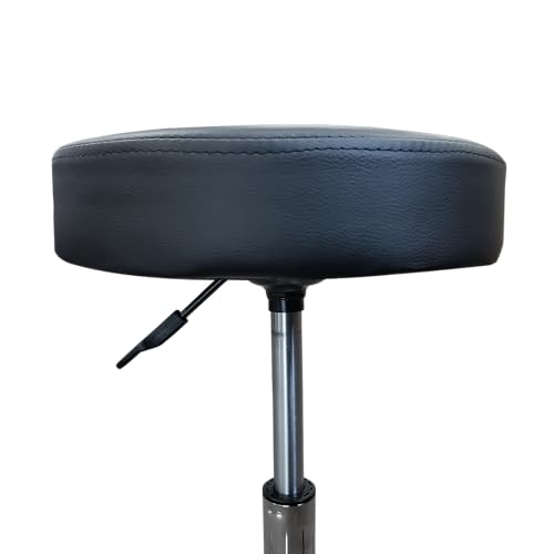 14" Round Seat Wide Base Drafting Stool Rolling Swivel Chair Hydraulic ...