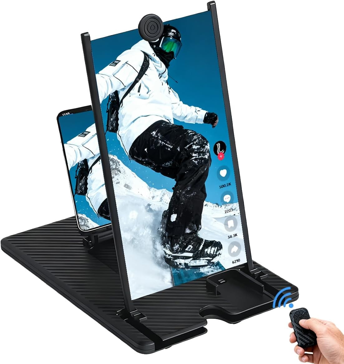 14" Screen Magnifier with Bluetooth Remote 3D HD Phone Amplifier ...