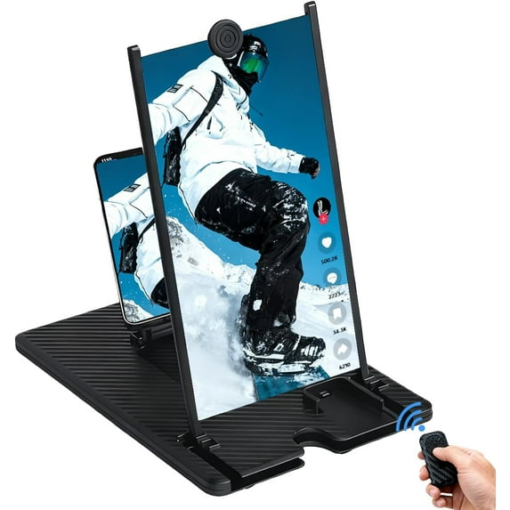 14" Screen Magnifier with Bluetooth Remote 3D HD Phone Amplifier ...