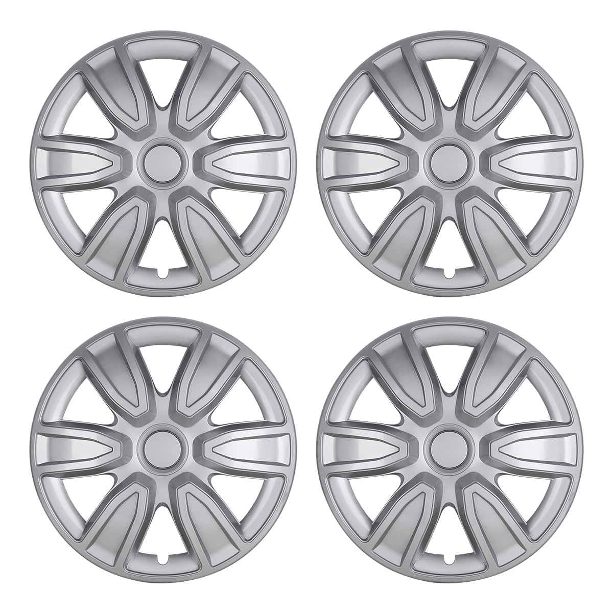 14" Set of 4 Wheel Covers Snap on Hubcaps Full Hub Caps Fit R14 Tire ...