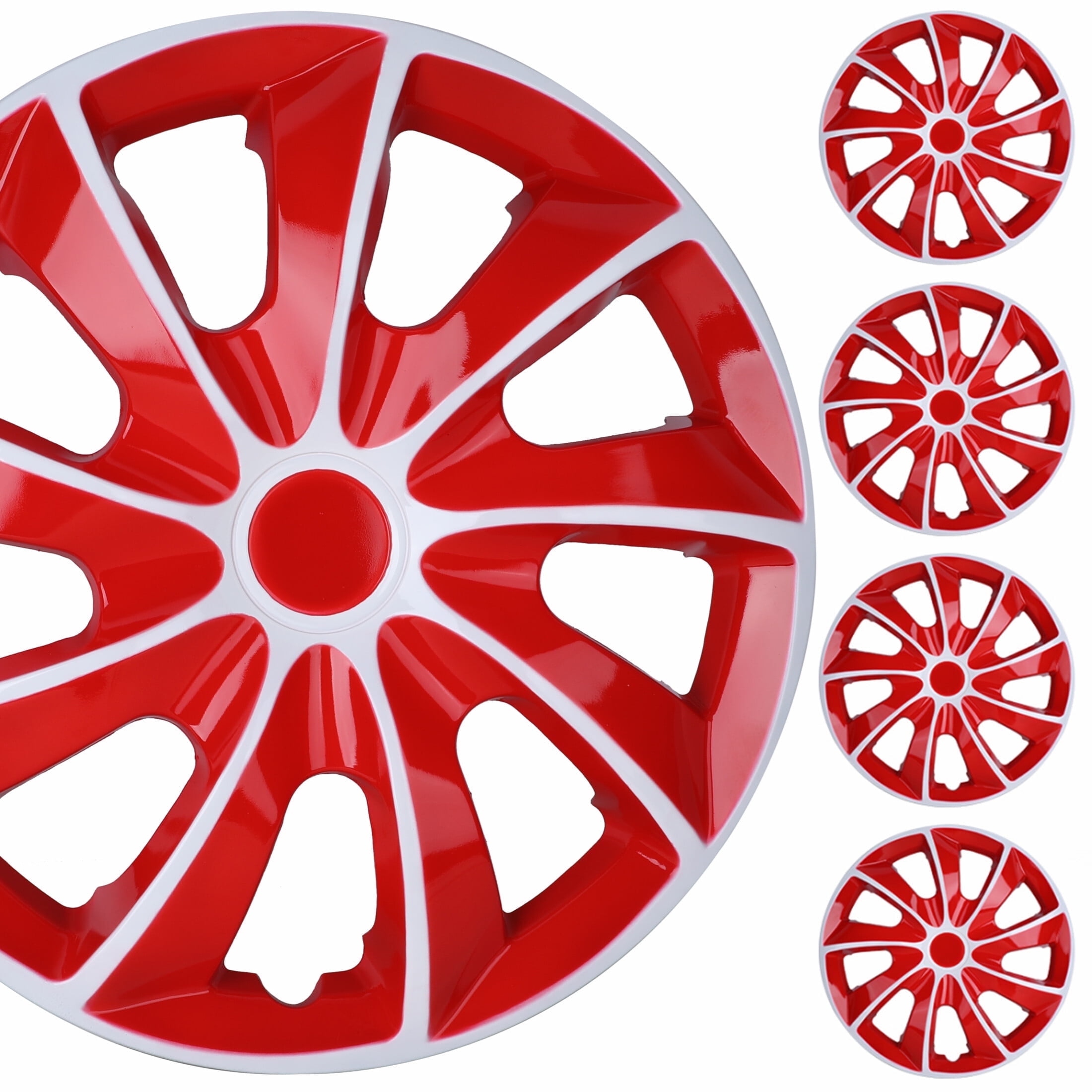 14" Set Of 4 Wheel Covers Snap On Hubcaps Full Hub Caps fit R14 Tire ...