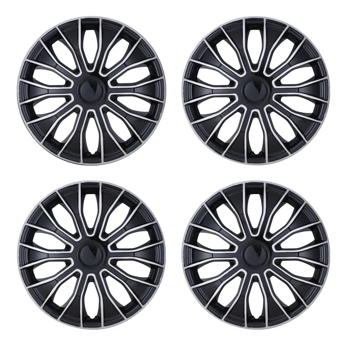 14" Set Of 4 Wheel Covers Snap On Hubcaps Full Hub Caps fit R15 Tire ...