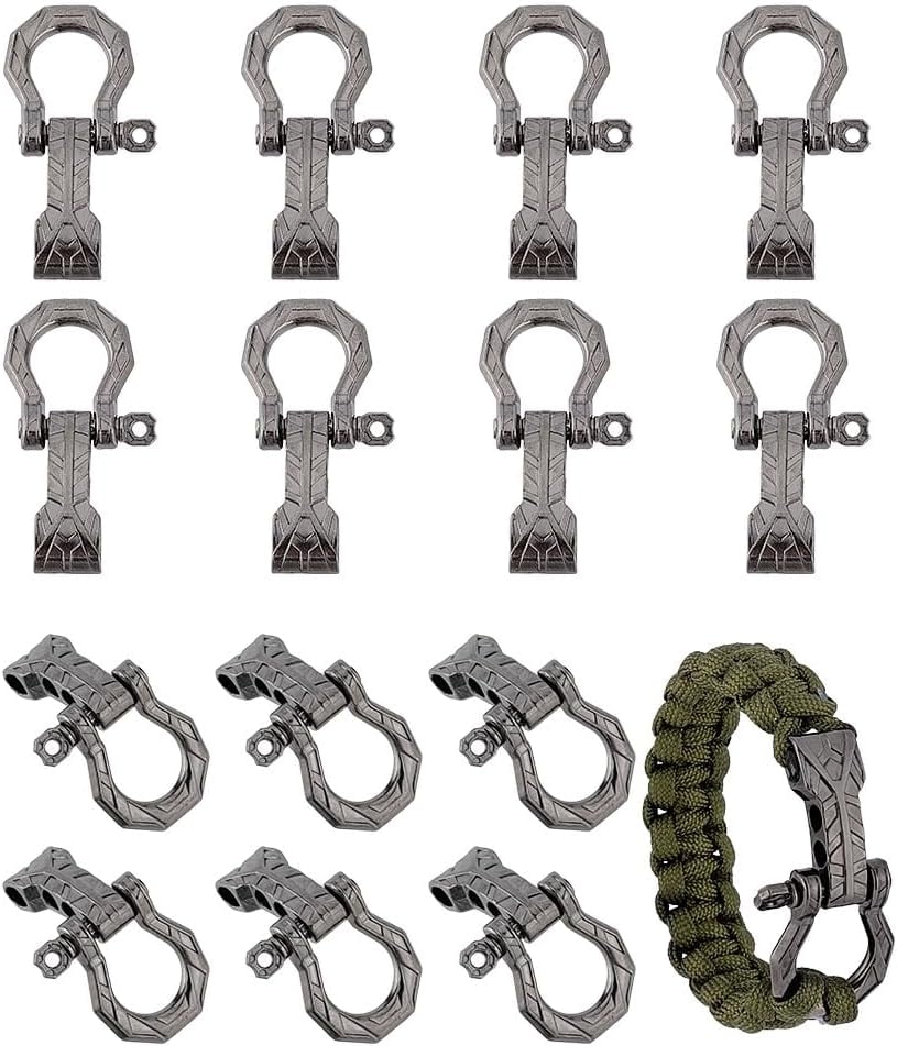 14 Sets Pin Shackle Metal Anchor Shackle Bow Shackles Adjustable Buckle ...