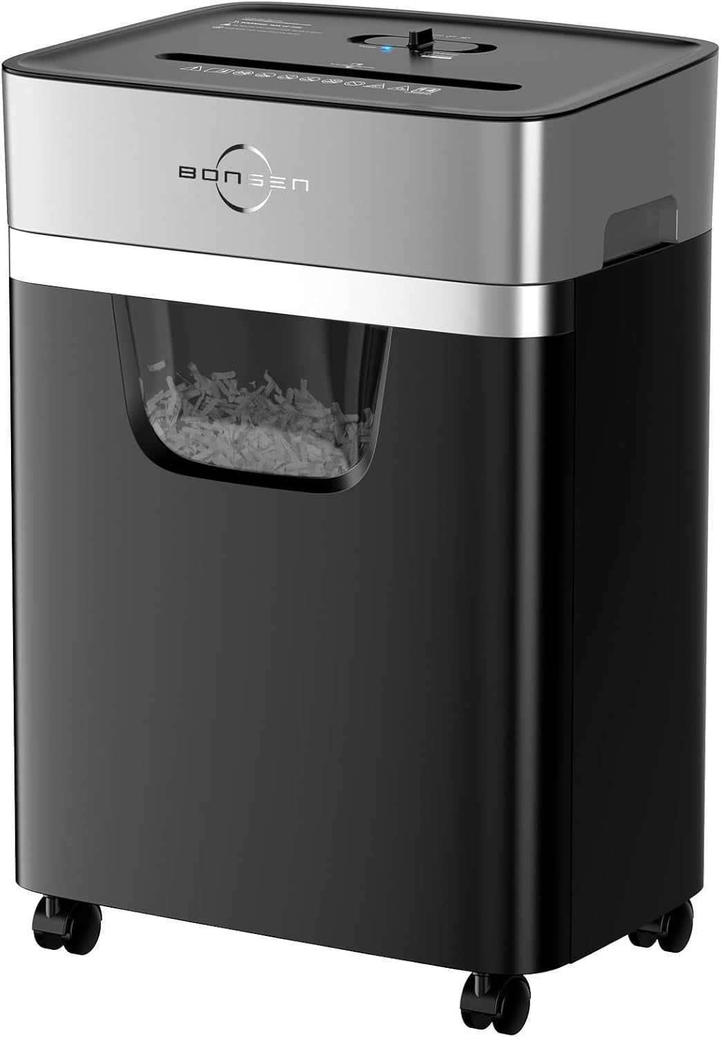 14-Sheet Paper Shredder for Home Office, Heavy Duty Cross Cut with 5.3 ...