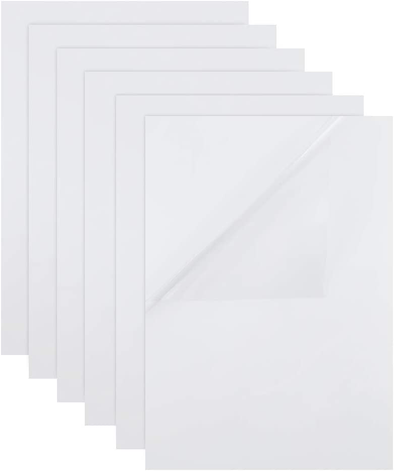 14 Sheets 8.3"x11.8" A4 Size Transparent Inject Printer Labels Adhesive ...