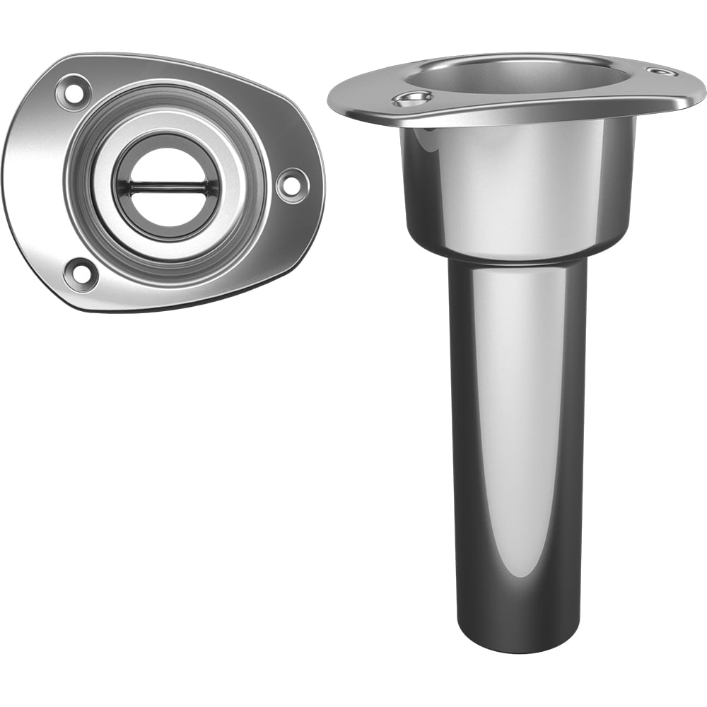 Mate Series Stainless Steel 0° Rod & Cup Holder - Open - Oval Top ...