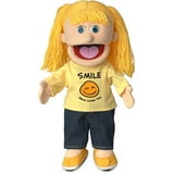 14" Movable Mouth Peach Girl Hand Puppet - Smile Jesus Loves You ...