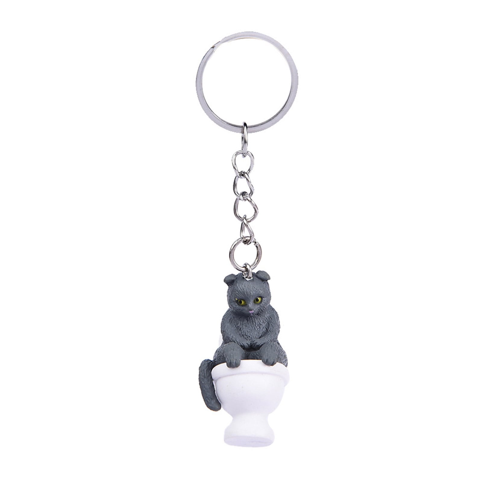 14 Styles Optional Toilet Keyrings Cartoon Pendant Keychain Decorative ...