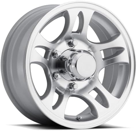 14" T03 5-Lug Boat Camper RV Trailer Wheel Rim Machined Silver (QTY 1 ...